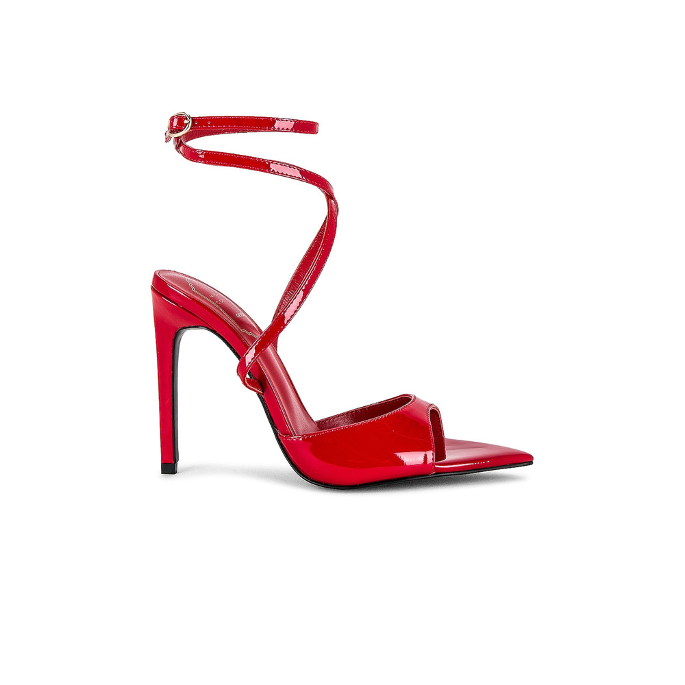 Michael Costello 'Tanya' Strappy Red Heels Size 8 - Gem